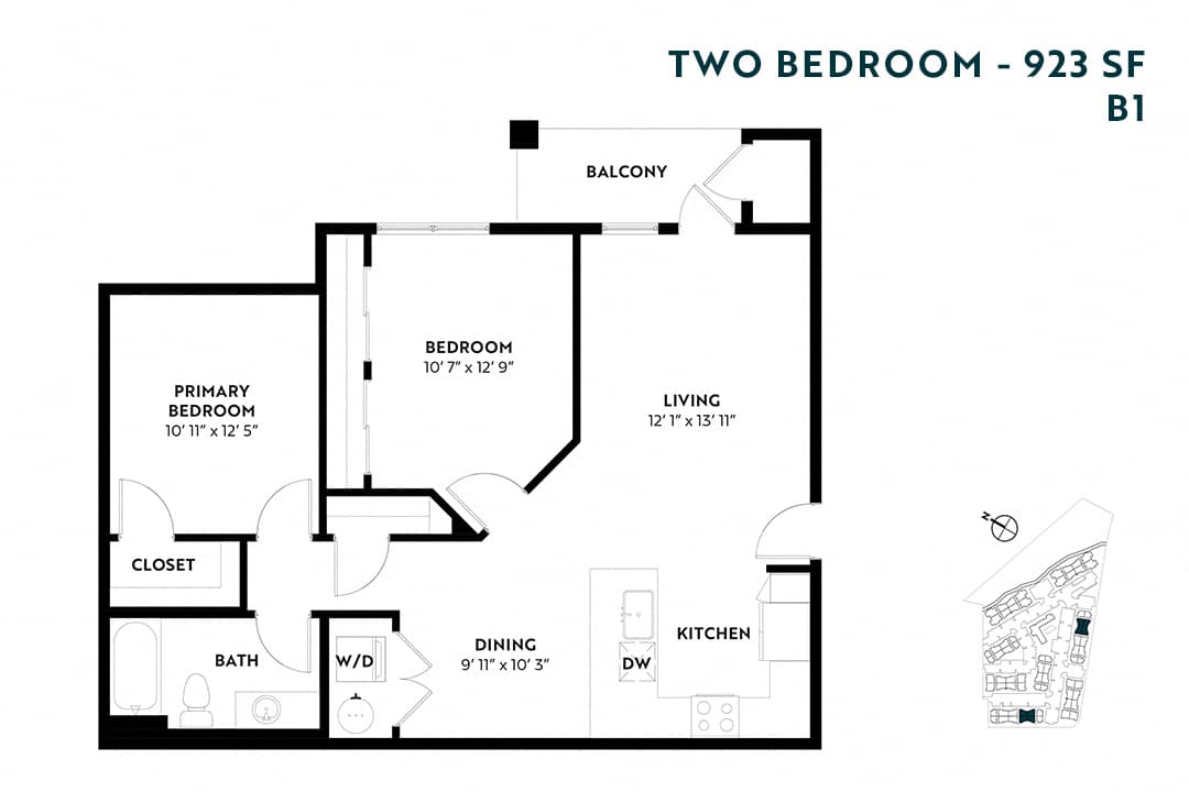 Unit 8-102 - Two Bedroom B1 | The Miles at South Cooper Mountain
