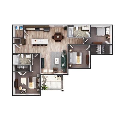 Floor Plans | Jewel Summit Pointe Apartments in Ooltewah