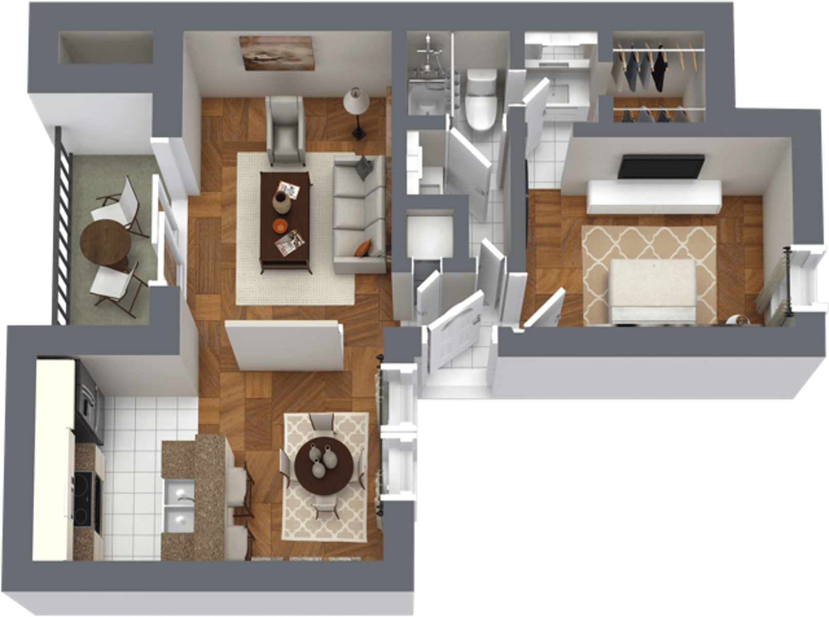 Unit 2041 SOUTH 1 Bedroom 1 Bathroom 98Fifty Apartments